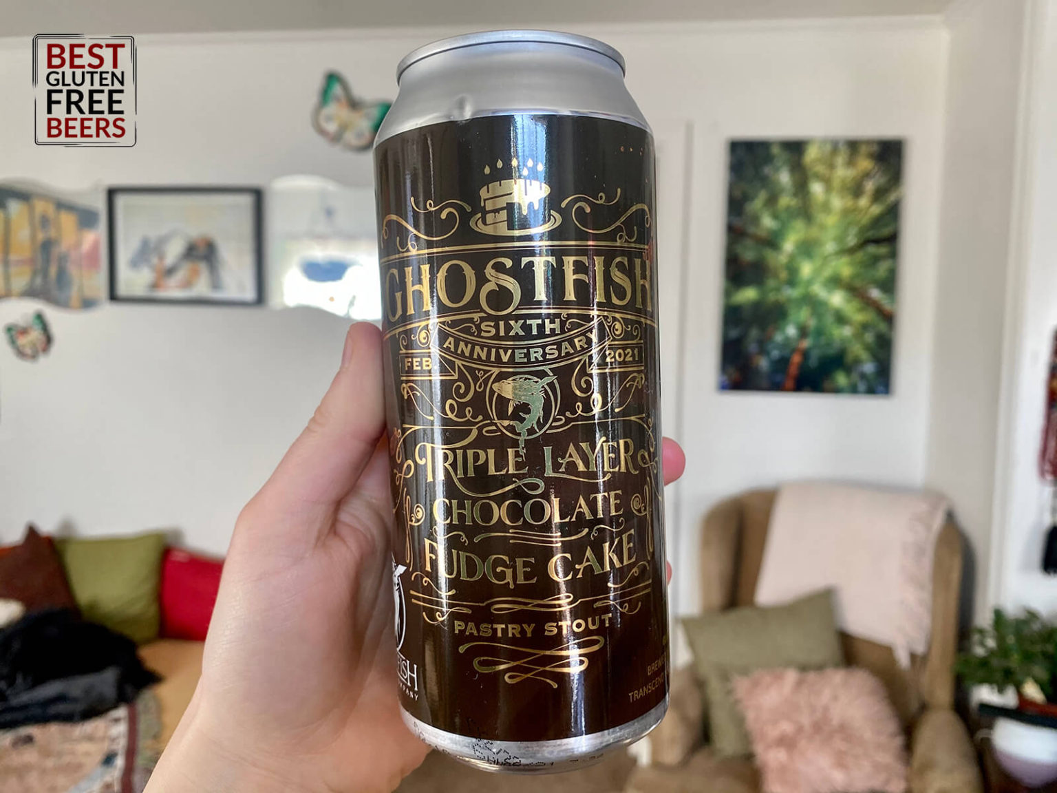 Ghostfish Brewing Triple Layer Chocolate Fudge Cake Pastry Stout